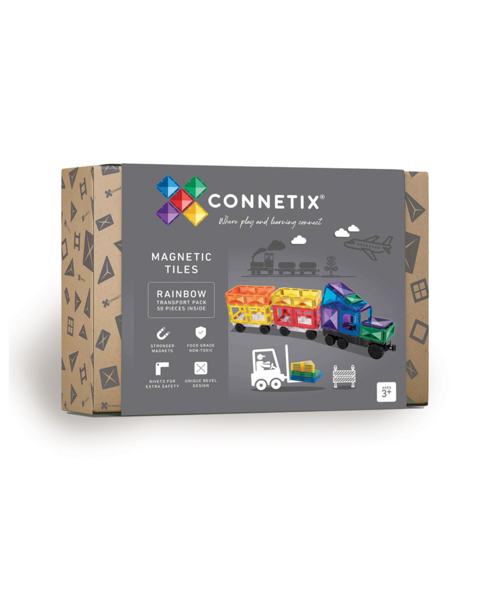 Connetix • 50 Piece Rainbow Transport Pack • Singapore – the little oak ...